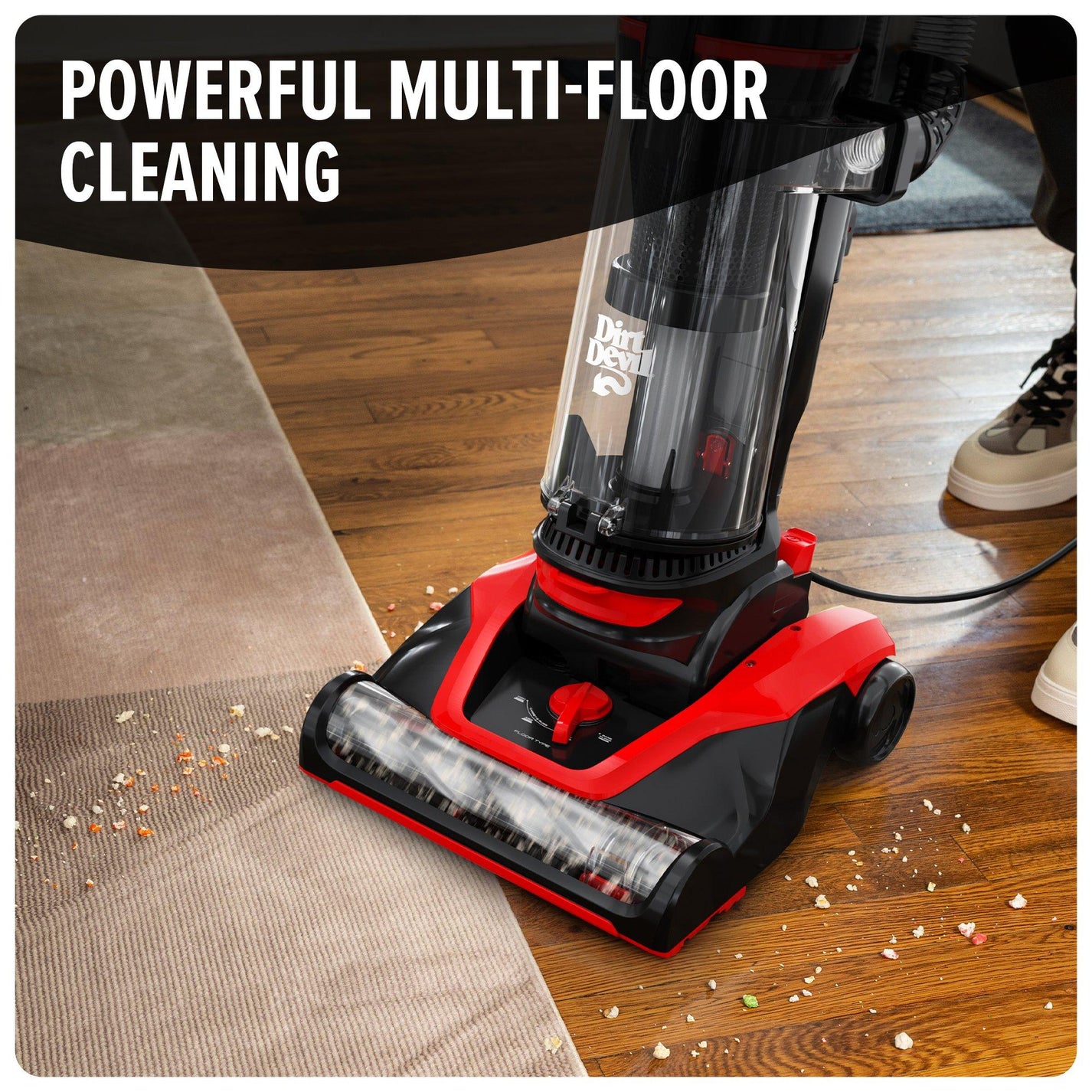 Dirt Devil Multi-Surface Extended Reach+ Upright Vacuum – Dirtdevil