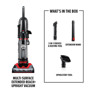 Dirt Devil Multi-Surface Extended Reach+ Upright Vacuum – Dirtdevil